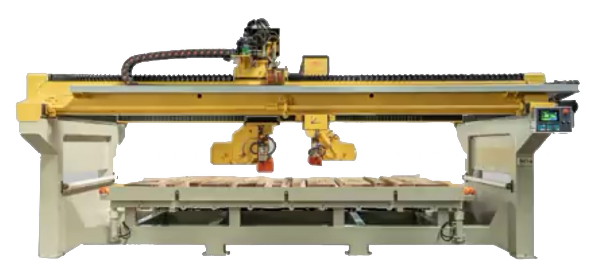 Double Bridge & Double Head Cutting Machine – AOKE Stone Machine