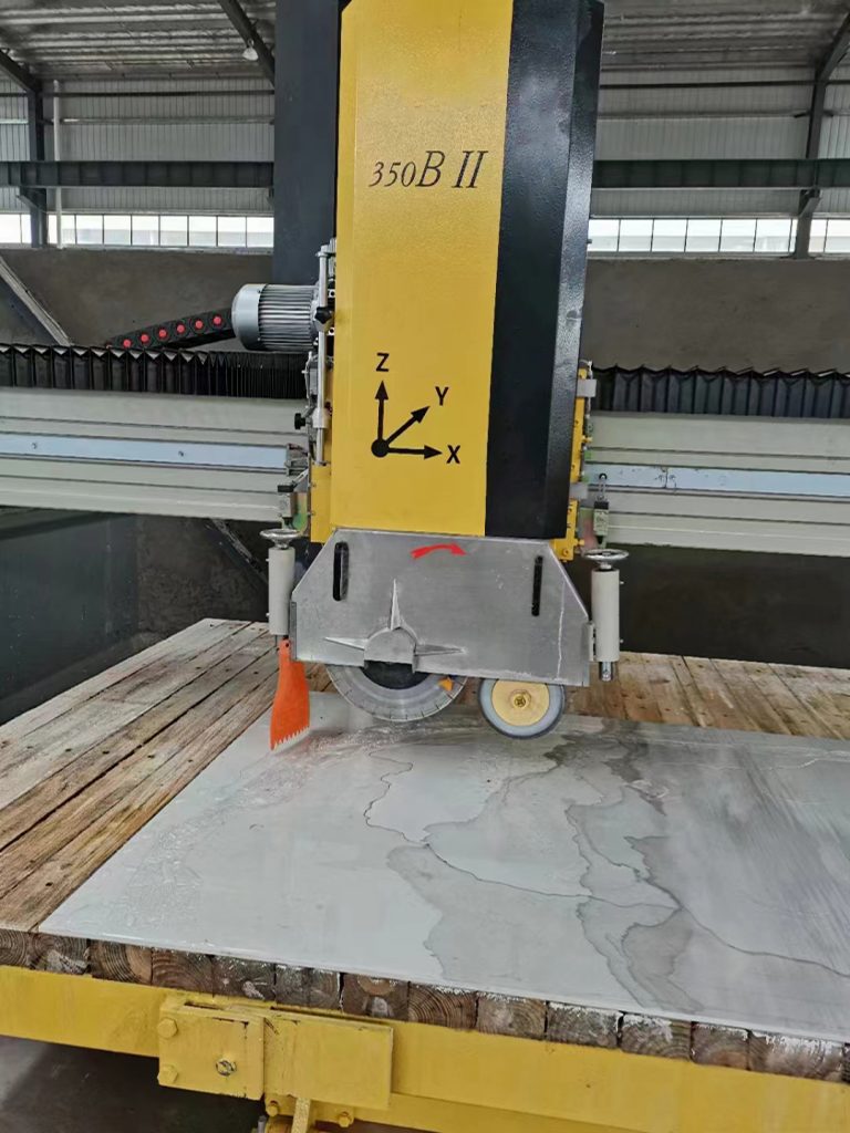 Automatic Double Blades Bridge Cutting Machine – AOKE Stone Machine